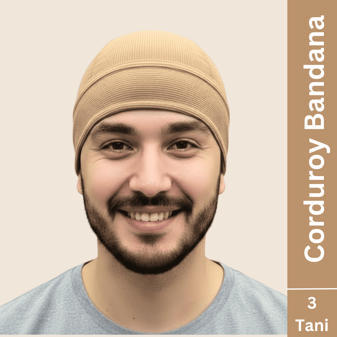 3 Tani Corduroy Bandana - Beige | Corduroy Patka for Daily Wear – Sikh ...