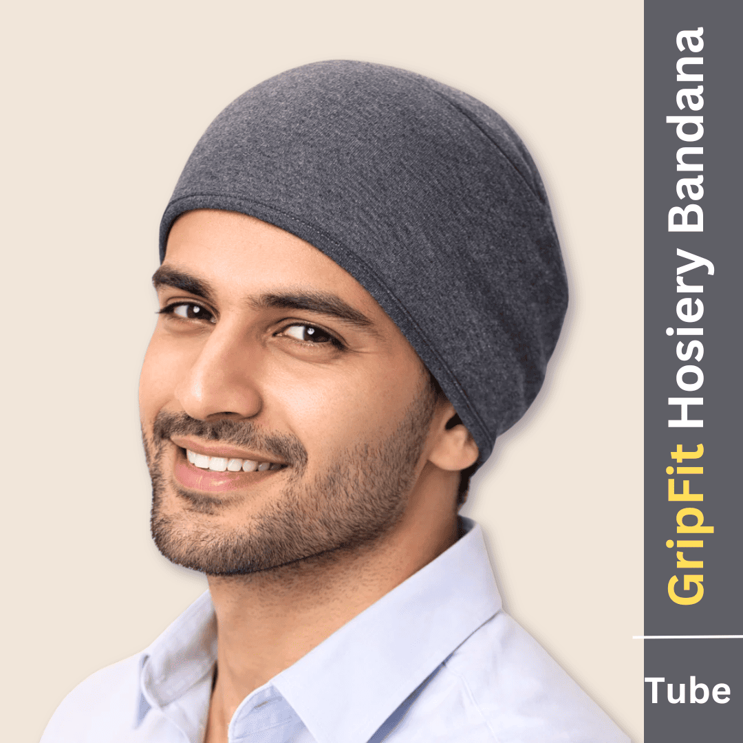 GripFit Hosiery Bandana | Tight Fit Stretchable Head Band | Sikh World
