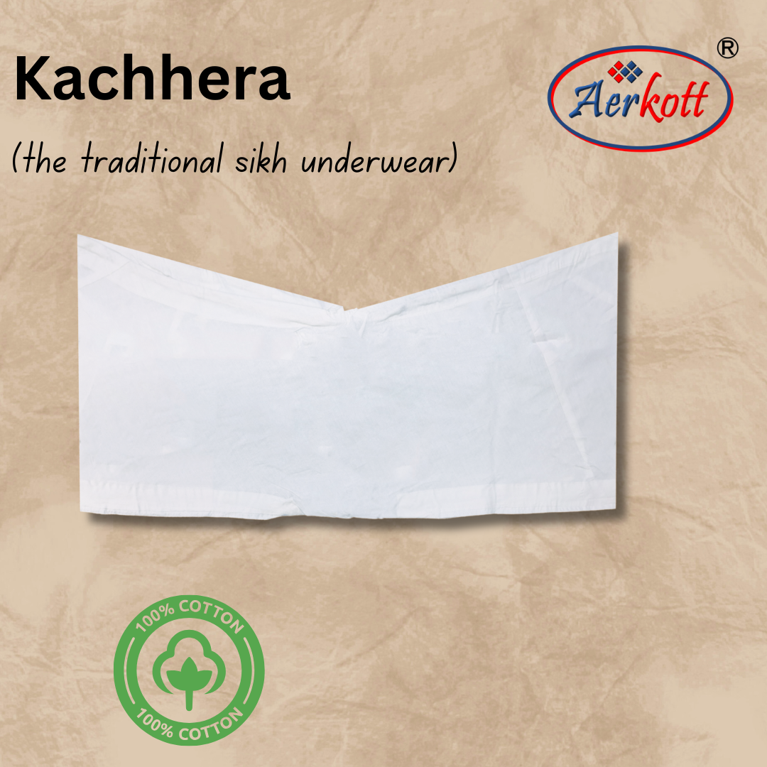 White Kachhera (The Traditional Sikh Underwear) Large Size - 14No ...
